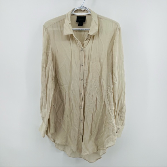 Magaschoni | Tops | Magaschoni Silk Blouse Large | Poshmark